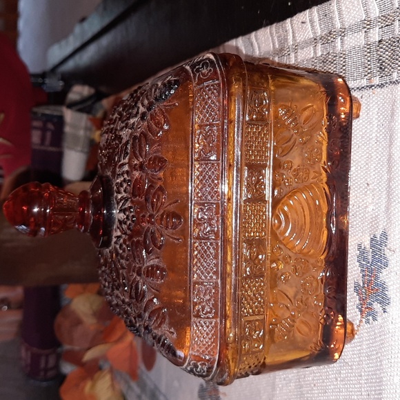 Art | Vintage Amber Tiara Glass | Poshmark